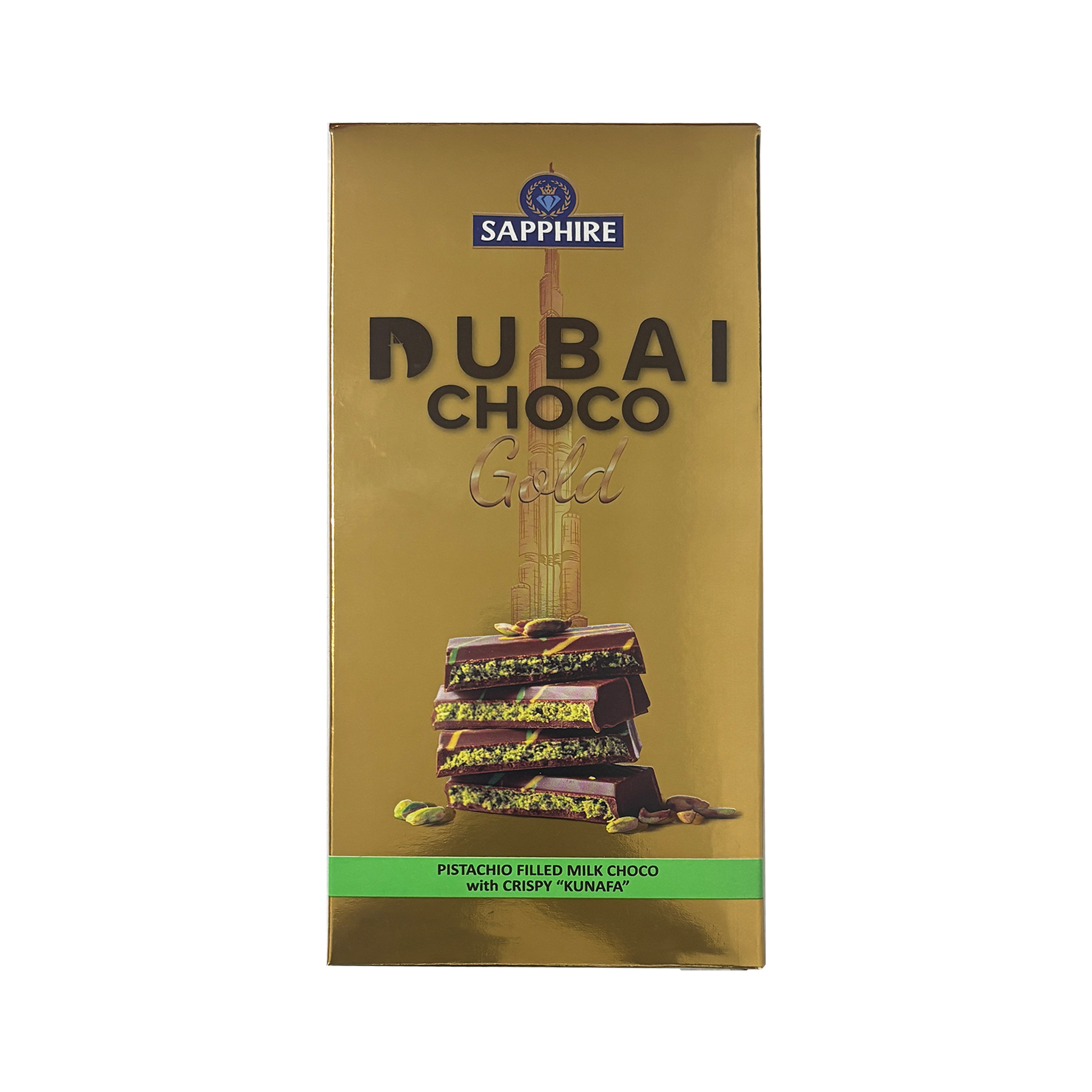 Dubai Kunafa Choco Gold – Sapphire Confectionery