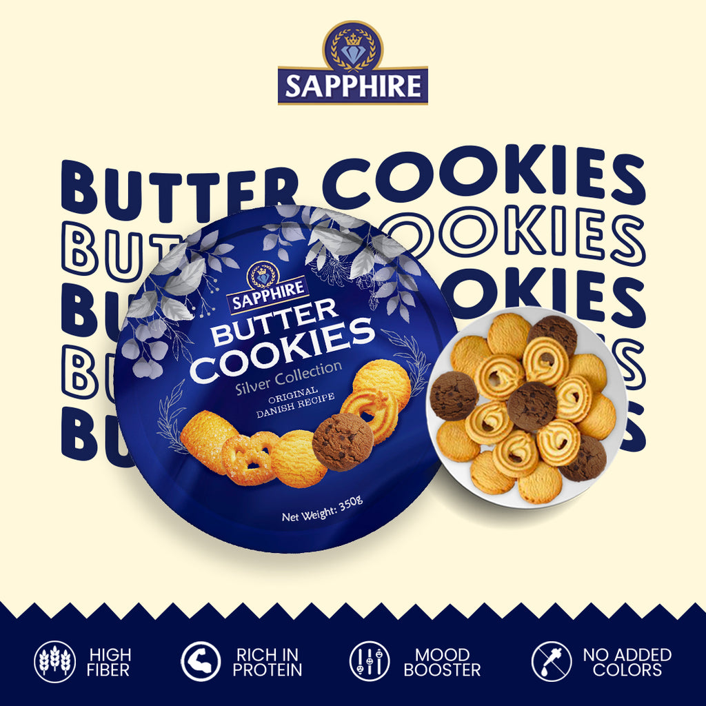 Silver Collection Butter Cookies Assorted 350g – Sapphire Confectionery