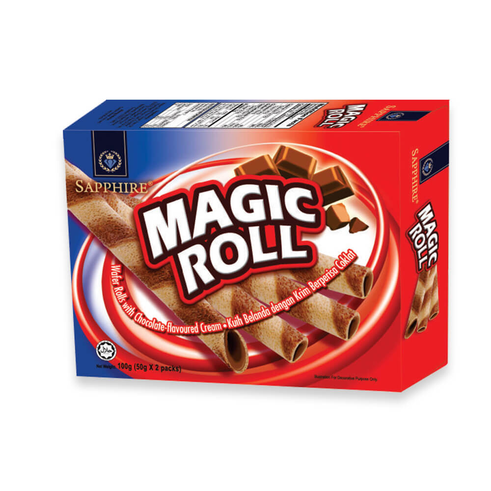 Sapphire Magic Roll Chocolate 100 g – Sapphire Confectionery