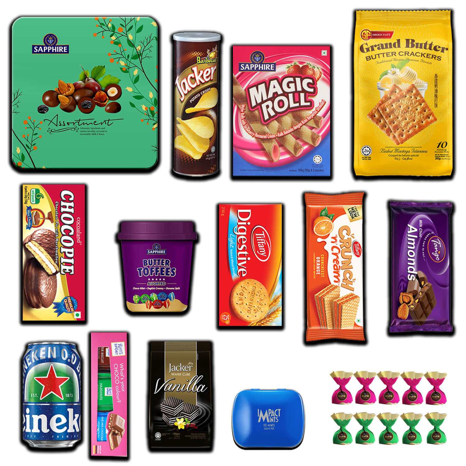 Sapphire Gift Hamper Green Box | Premium Sweet, Savory & Snacks Gift B ...
