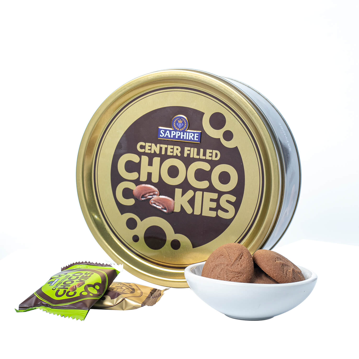Sapphire Center Chocolate Filled Choco Gold Cookies 350g – Sapphire ...