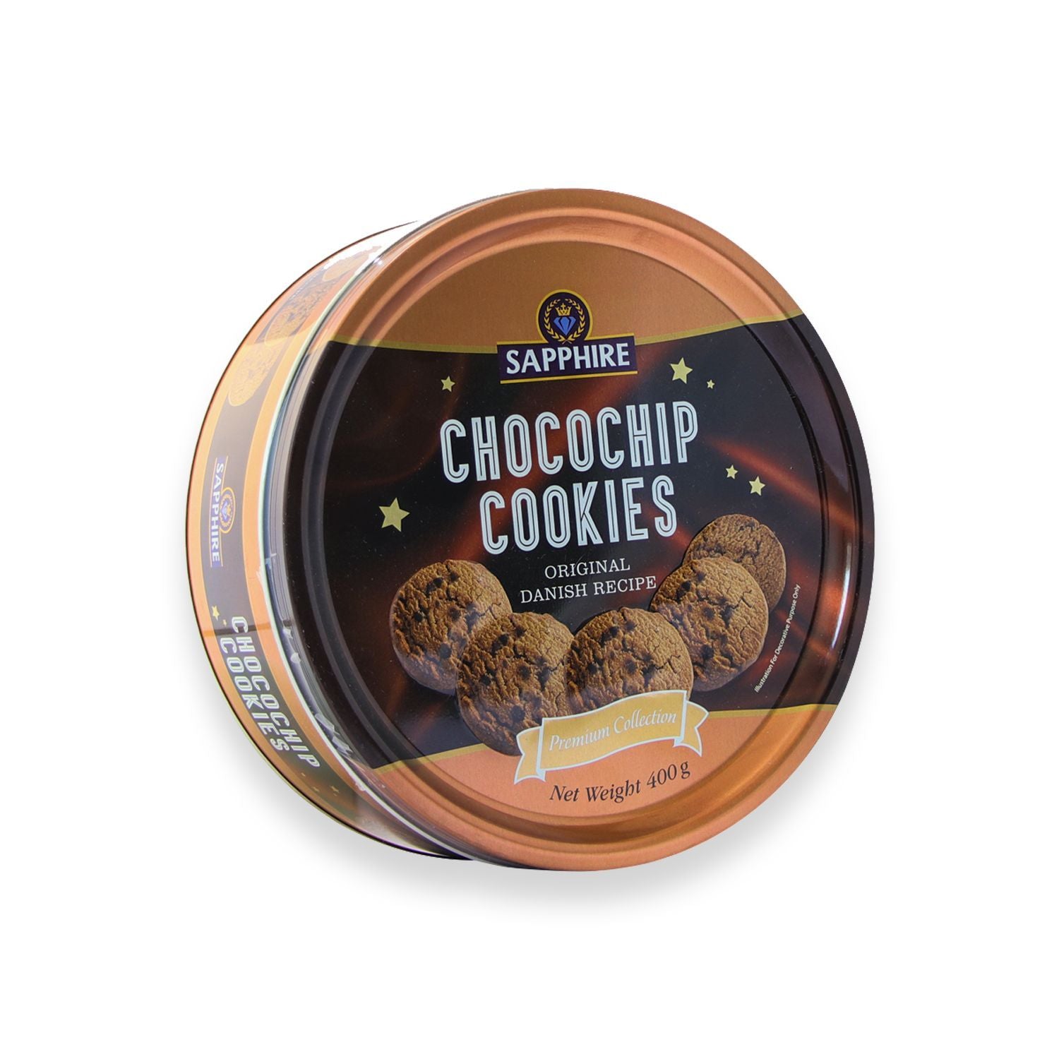 Premium Collection Choco-Chip Butter Cookies 400g – Sapphire Confectionery